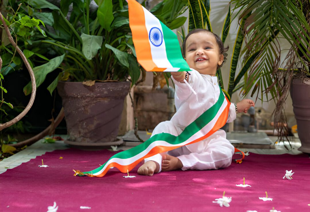 15th August Baby Photoshoot Ideas for Independence Day